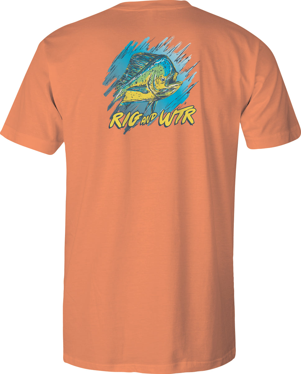Short Sleeve UV50 Performance RWP Mahi - Melon | RIG & WATER – Rig ...